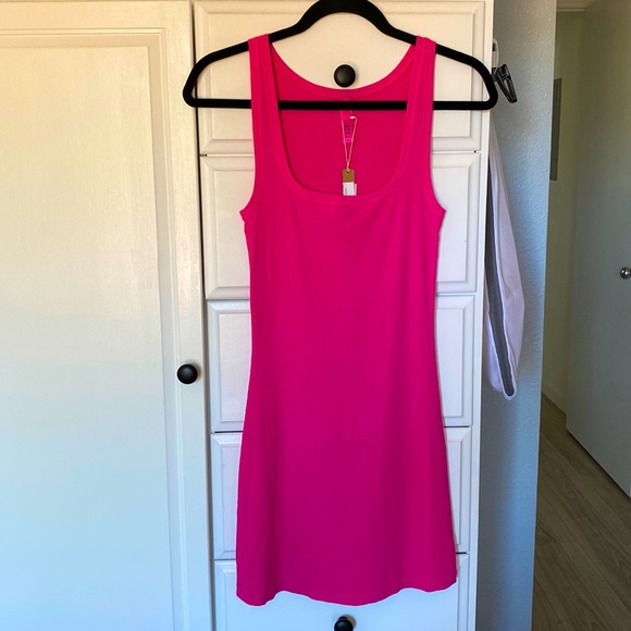 SKIMS | Dresses | Nwt Skims Hot Pink Dress | Poshmark